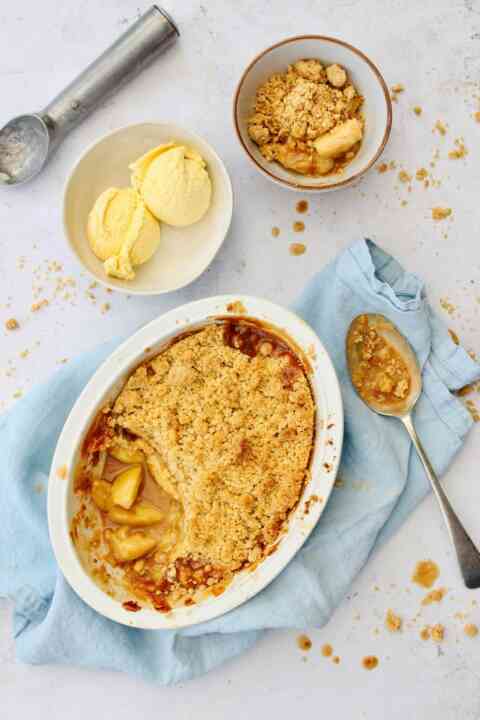 FabFlour | Toffee apple crumble recipe